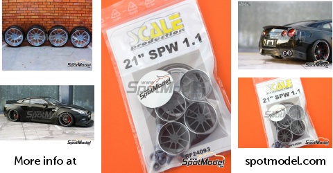 Scale Production SPRF24093: Rims 1/24 scale - SPW 1.1 21 inches - 4 ...