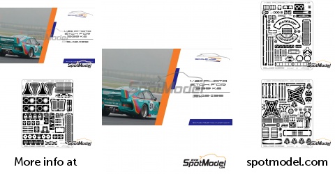 ScaleLab 24 SL02-039: Detail up set 1/20 scale - Porsche 935 K2 - for Tamiya references TAM20008 ...