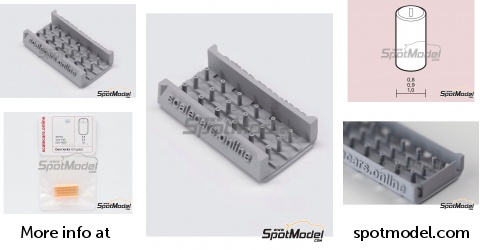 Scalecars.Online SCO-R007: Detail 1/24 scale - Door locks - 18 units ...