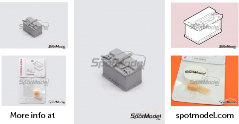 Scalecars.Online SCO-R014: Detail 1/24 scale - Car battery - 1 units ...