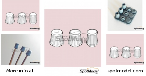 Scalecars.Online SCO-R065: Air filter 1/24 scale - Air Filter - Type 1 ...