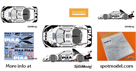Shunko Models SHK-D014B: Marking / livery 1/24 scale - Honda NSX ...