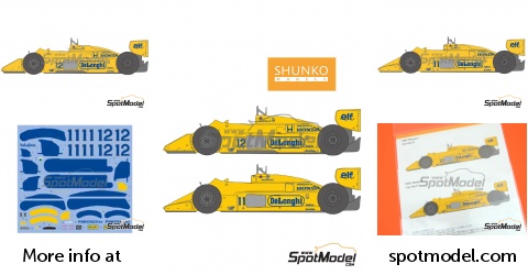 Shunko Models SHK-D486: Marking / livery 1/12 scale - Lotus Honda 99T ...
