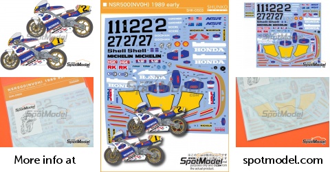Shunko Models SHK-D503: Marking / livery 1/12 scale - Honda NSR500 HRC ...
