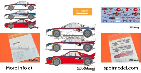 Shunko Models SHK-D504: Marking / livery 1/24 scale - Lancia Rally 037 ...