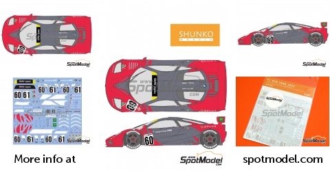 Shunko Models SHK-D511: Marking / livery 1/24 scale - McLaren F1 GTR ...