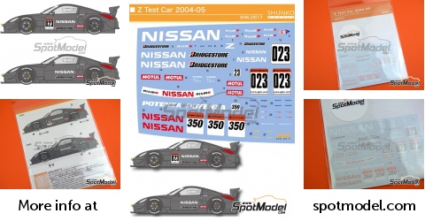 Shunko Models SHK-D517: Marking / livery 1/24 scale - Nissan Fairlady Z ...
