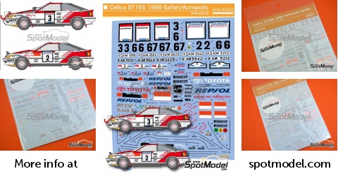 Shunko Models SHK-D519: Marking / livery 1/24 scale - Toyota Celica GT ...