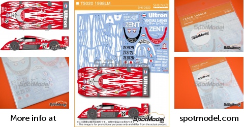Shunko Models SHK-D520: Marking / livery 1/24 scale - Toyota TS020 GT ...