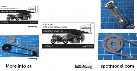 Stone Models A020/2022: Chain set 1/9 scale - Kawasaki Ninja H2R - for ...