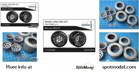 Stone Models A054/2024: Rims and tyres set 1/12 scale - McLaren TAG ...