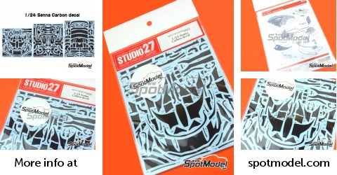 Studio27 CD24039: Carbon fibre pattern decal set 1/24 scale - McLaren ...