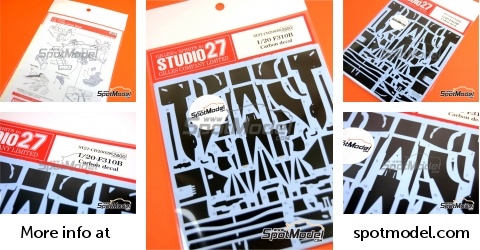 Studio27 CD20028: Carbon fibre pattern decal set 1/20 scale - Ferrari ...