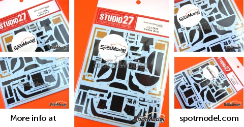 Studio27 CD24026: Carbon fibre pattern decal set 1/24 scale Mazda 787B ...