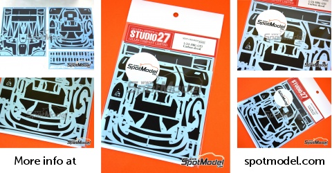 Studio27 CD24027: Carbon fibre pattern decal set 1/24 scale - Mercedes ...