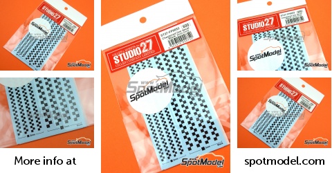 Studio27 FP0052: Decals - Chequered lines 2mm and 3mm (ref. ST27-FP0052 ...