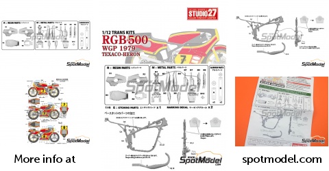 Studio27 TK1253: Transkit 1/12 scale - Suzuki RGB500 Heron Team ...