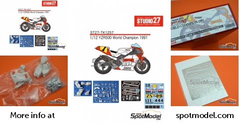 Studio27 TK1257: Marking / livery 1/12 scale - Yamaha YZR500 Marlboro ...