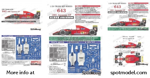 Studio27 TK2077: Transkit 1/20 scale - Ferrari 643 Scuderia Ferrari ...