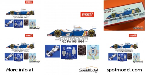 Studio27 TK2091: Transkit 1/20 scale - Williams FW16B Williams Grand ...