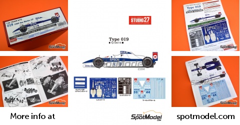 Studio27 TK2095: Transkit 1/20 scale - Tyrrell Ford 019 sponsored by PIAA, Epson #3, 4 - Satoru ...