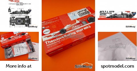 Studio27 TRK007: Car scale model kit 1/20 scale - Wolf Cosworth WR3 ...