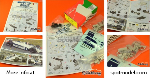 Tameo Kits CPK001: Car scale model kit 1/43 scale - Brabham BMW BT50 ...
