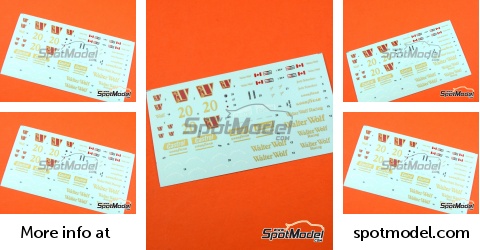 Tameo Kits DK-TWU001: Marking / livery 1/43 scale - Wolf Ford WR5 ...