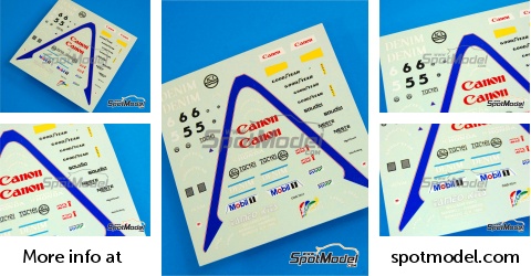 Tameo Kits DK023: Marking / livery 1/43 scale - Williams Honda FW10 ...