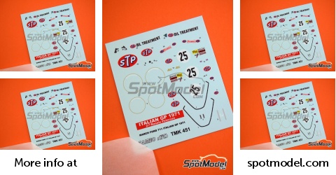 Tameo Kits DK451: Marking / livery 1/43 scale - March Ford 711 March ...