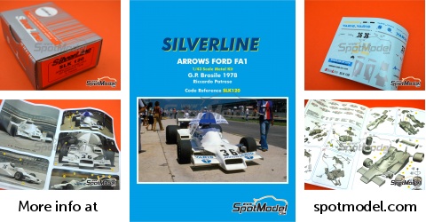 Tameo Kits SLK120: Car scale model kit 1/43 scale - Arrows Ford FA1 ...