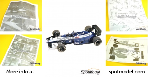 Tameo Kits TMK156: Car scale model kit 1/43 scale - Tyrrell Ilmor 020b ...