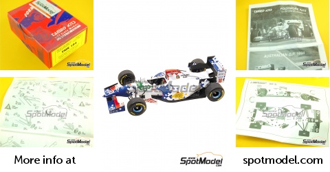 Tameo Kits TMK184: Car scale model kit 1/43 scale - Footwork Ford Fa15 ...