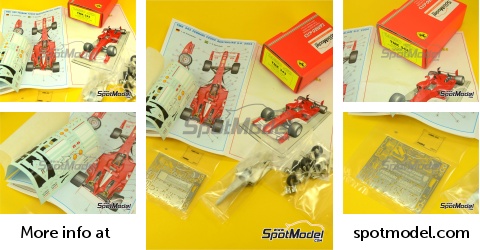 Tameo Kits TMK343: Car scale model kit 1/43 scale - Ferrari F2004 ...