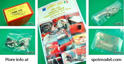 Tameo Kits TMK345: Car scale model kit 1/43 scale - Ferrari F2004 ...
