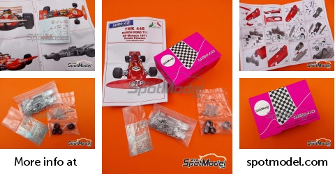 Tameo Kits TMK448: Car scale model kit 1/43 scale - March Ford 711 ...