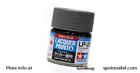 Tamiya 82120: Lacquer paint Light gun metal LP-20 1 x 10ml (ref. LP-20 ...