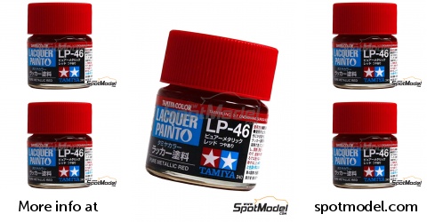 Tamiya 82146: Lacquer paint Pure metallic red LP-46 1 x 10ml (ref. LP ...