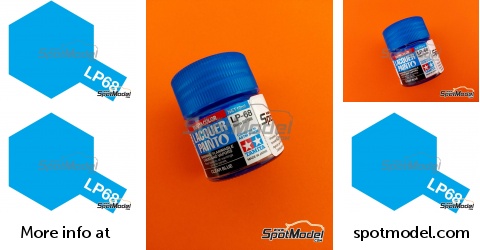 Tamiya 82168: Lacquer paint Transparent Clear blue 1 x 10ml (ref. LP-68 ...