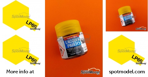 Tamiya 82169: Lacquer paint Transparent Clear Yellow 1 x 10ml (ref. LP ...
