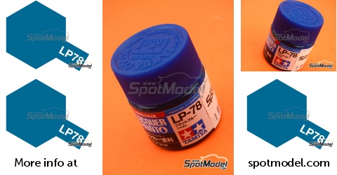 Tamiya: Lacquer paint Flat Blue LP-78 1 x 10ml (ref. LP-78) | SpotModel