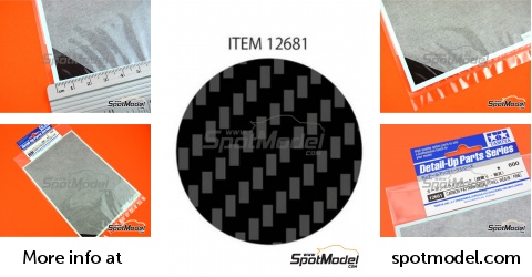 Tamiya 12681: Carbon fiber decal - Twill weave fine carbon pattern (ref ...