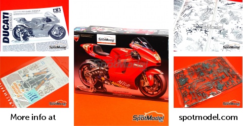 Tamiya 14101: Motorbike scale model kit 1/12 scale - Ducati Desmosedici ...