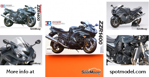 Tamiya 14111: Motorbike scale model kit 1/12 scale - Kawasaki ZZR 1400 ...