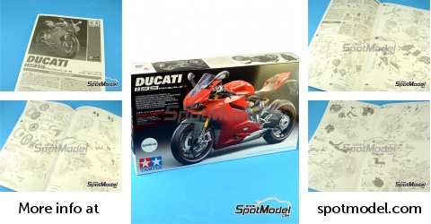 Tamiya 14129: Motorbike scale model kit 1/12 scale - Ducati 1199 ...