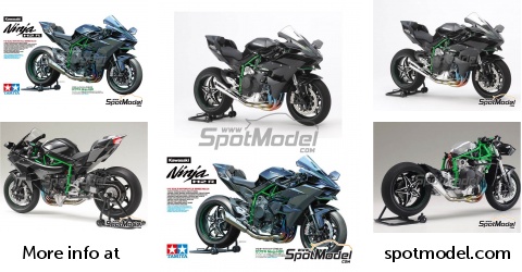 Tamiya 14131: Motorbike scale model kit 1/12 scale - Kawasaki Ninja H2R (ref. TAM14131) | SpotModel