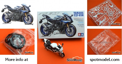 Tamiya 14133: Motorbike scale model kit 1/12 scale - Yamaha YZF-R1M ...