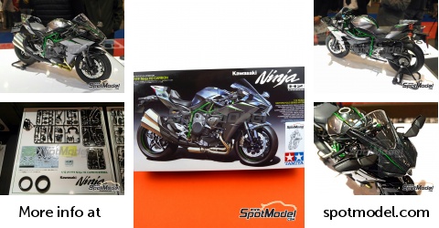 Tamiya 14136: Motorbike scale model kit 1/12 scale - Kawasaki Ninja H2 Carbon (ref. TAM14136 ...