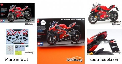 Tamiya 14140: Motorbike scale model kit 1/12 scale - Ducati ...