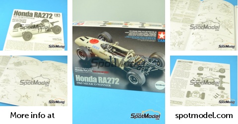 Tamiya 20043: Car scale model kit 1/20 scale - Honda RA272 #11, 12 ...